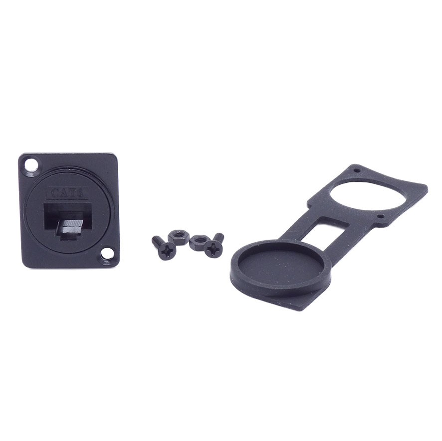 RJ45 category 6 waterproof front socket