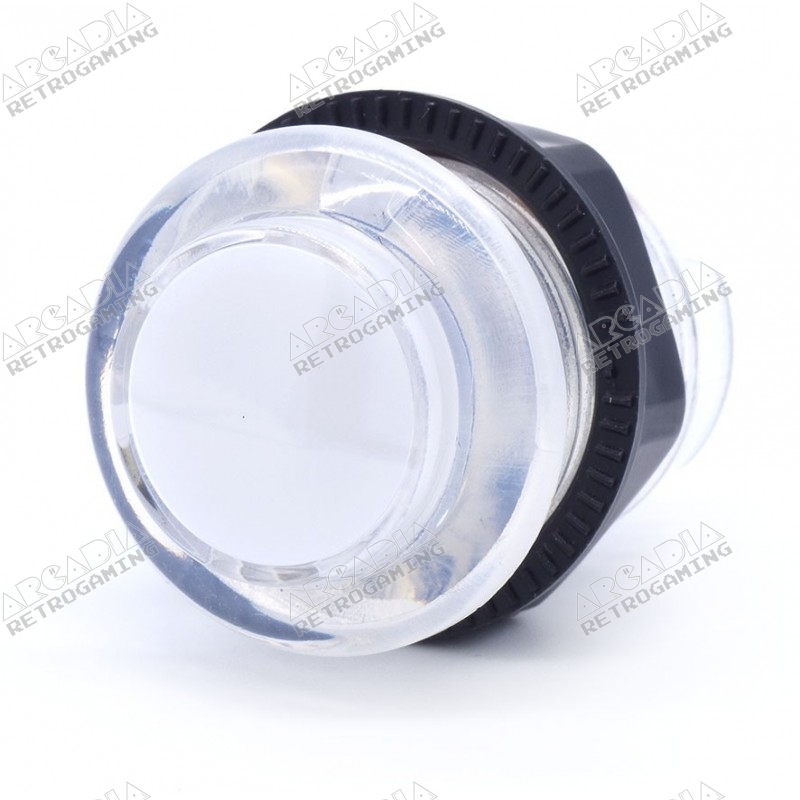 Transparent illuminated push button AIO 12v - White